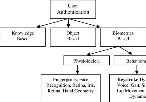 classification of user authentication approaches download scientific