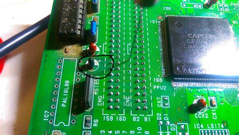 Capcom CPS1 C Board Repair Pic Heavy PCB Monitor Repair Logs Aussie Arcade