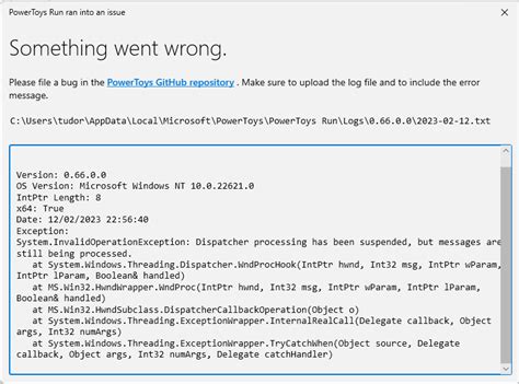 PowerToys Background Crash Issue Microsoft PowerToys GitHub