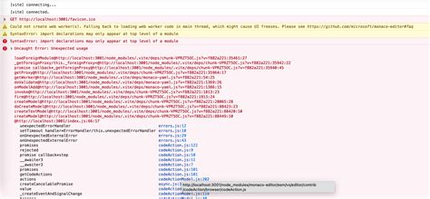 error at loading web worker · issue 166 · remcohaszing monaco yaml