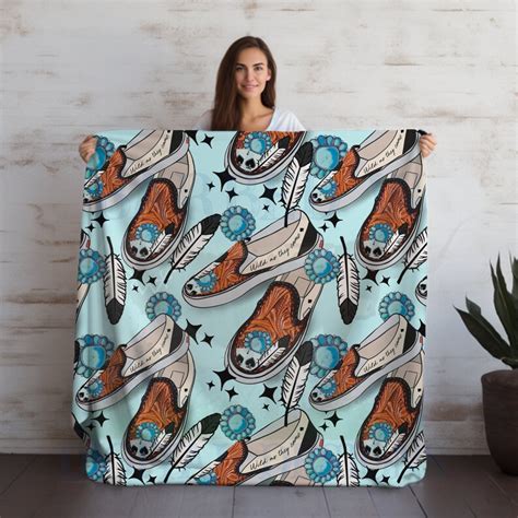 Western Vans Seamless Pattern Punchy Png Western Png Turquoise Png