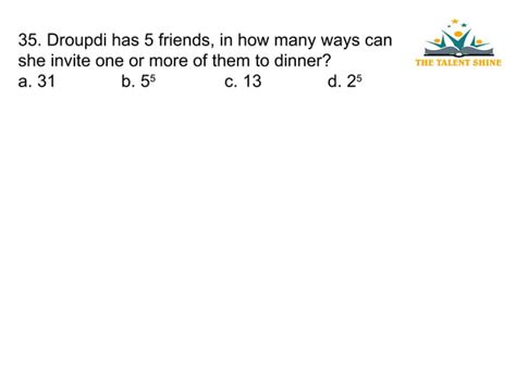 Permutations And Combinations Presentation Pptx
