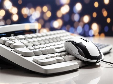 premium ai image data analysis concept with computer keyboard