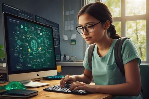 Premium Photo Coding For A Sustainable Future Futuristic Programming