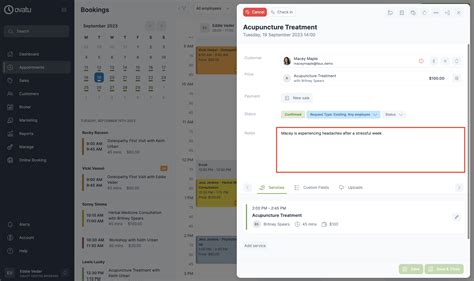Customer Notes Ovatu Help Guides
