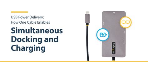 Usb Power Delivery How One Cable Enables Simultaneous Docking And Charging