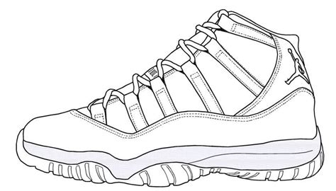 Jordan Shoe Coloring Pages Coloring Home