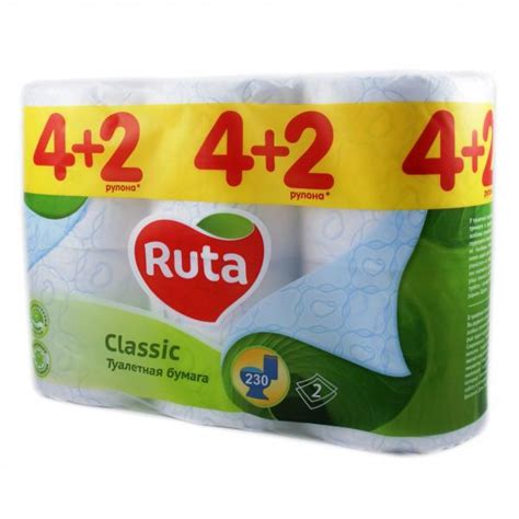 Бумага туалетная Ruta Classic белая акция в Киеве и пригороде: купить ...