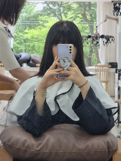 [신중동 미용실] 어쌤헤어 송이 쌤에게 염색한 후기👍 부천 중동 미용실 염색 맛집은 여기😍🧡 네이버 블로그
