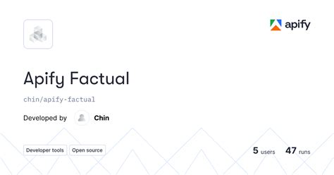 Apify Factual Api In Javascript Deprecated · Apify