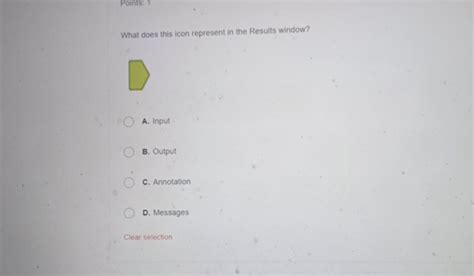 solved points 1what does this icon represent in the results