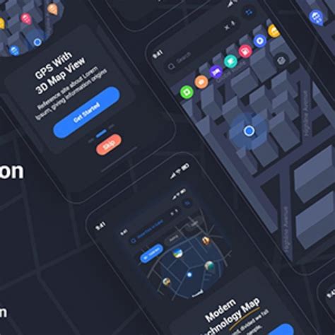 Opex Map Navigation Figma UI Template Templates Map Graphing Calculator