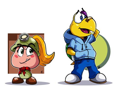 Paper Mario Ttyd Goombella And Koops By Francoisl Artblog On Deviantart