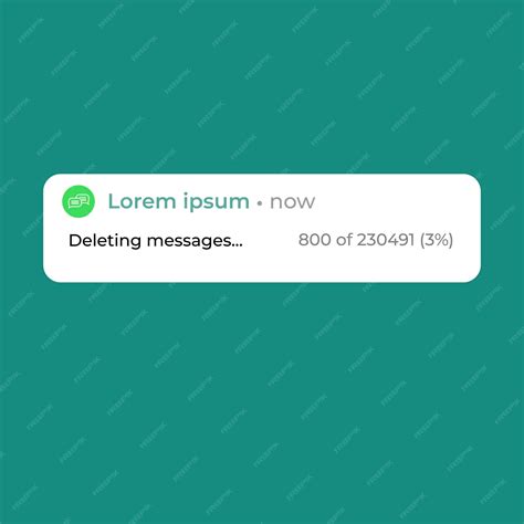 Premium Vector Social Media Chatting Deleting Messages
