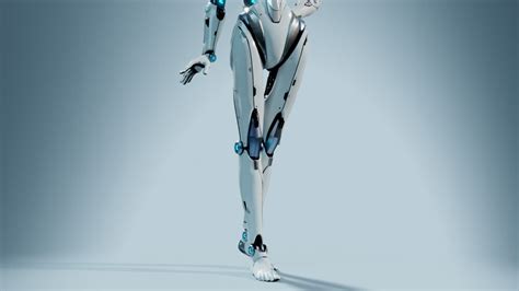 Female Android Robot Rig 3d 모델 다운로드 로봇 On