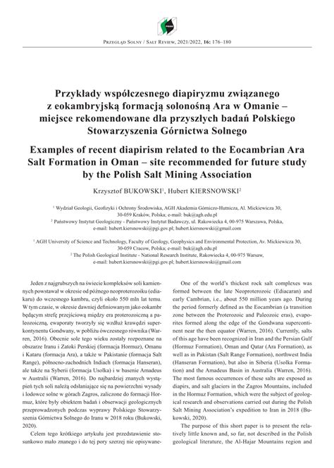 Pdf Examples Of Recent Diapirism Related To The Eocambrian Ara Salt