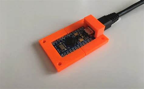Arduino Pro Micro Holder By Pedroid Download Free Stl Model