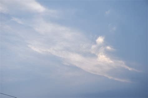 White And Dark Rain Cloud Floating On Sky In Evening Stock Image Image Of Blue Abstract