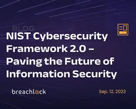 Nist Cybersecurity Framework 2 0 Paving The Future Of Information