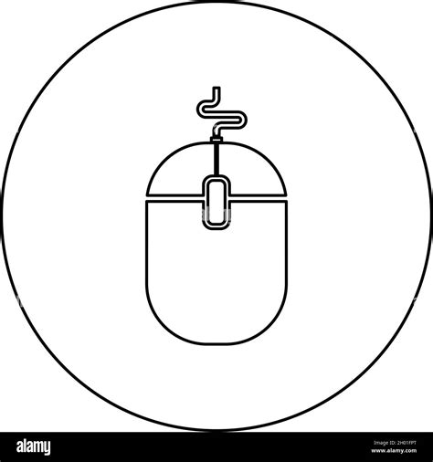 Mouse Icon Circle Vector