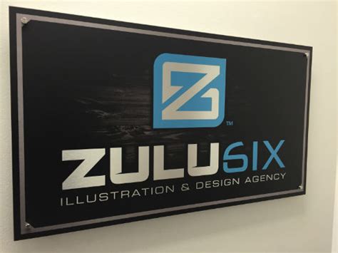 Brushed Aluminum Signs Custom Brushed Metal Signage