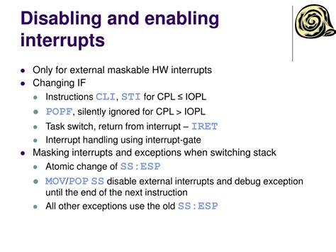 Ppt Microprocessor System Architectures Ia32 Interrupt Handling