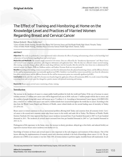 Breast Cancer Pdf Neoplasms Causes Of Death