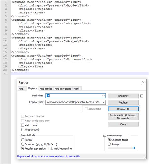 Notepad Notepad Regex Formatting Super User