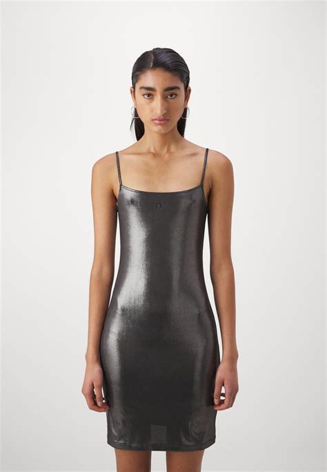 Calvin Klein Jeans Exclusive Strappy Dress Jersey Dress Black