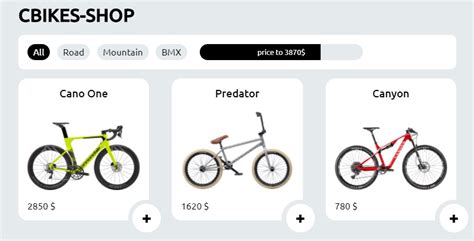 GitHub Constantinehuzenko Cbikes Online Bicycle Shop With Cool Animations That Isn T
