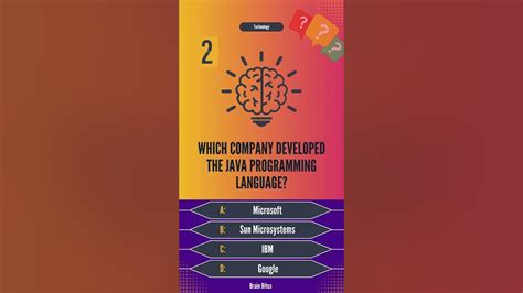 Which Company Developed The Java Programming Language Techquiz Quiz Shorts Shortvideo Youtube