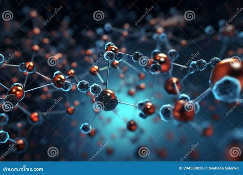 atomic level molecular structure 3d rendered molecules and atoms