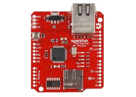 Sparkfun Ethernet Shield Para Arduino Sparkfun BricoGeek Com