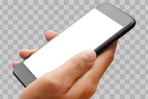 Premium Psd Hand Holding Smartphone