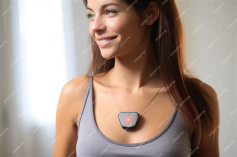 Premium Ai Image Woman Wearing Biometric Health Monitoring Device