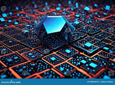 Hyper Detailed Nano Technology Futuristic Close Up Abstract Background Royalty Free Stock