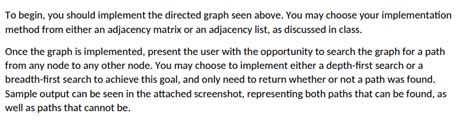 Solved Lab Graphs And Graph Traversals In The Lecture Chegg