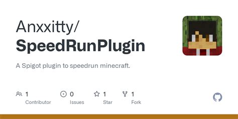 GitHub Anxxitty SpeedRunPlugin A Spigot Plugin To Speedrun Minecraft