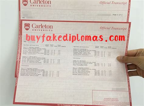 Fake Carleton University Transcript Buy Fake Diplomas High School