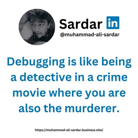 Muhammad Ali Sardar On Linkedin Debugging Debug Code Programming Problemsolvingskills