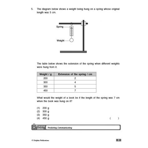 Science Process Skills Primary 6