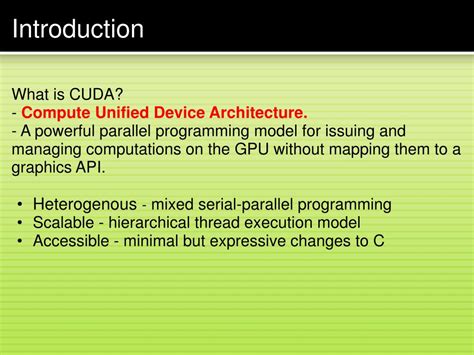 Ppt Cuda Programming Model Powerpoint Presentation Free Download
