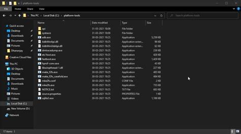 Open ADB Fastboot Command Window In Platform Tools