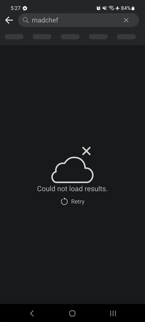 my search isn t working on my account since last week i ve tried