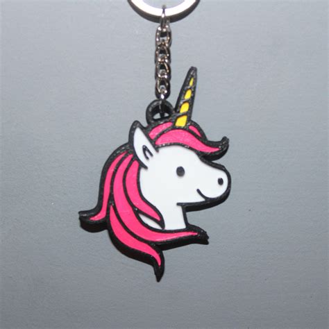 Stl File 5 Keychain Unicorn 1・3d Printing Template To Download・cults