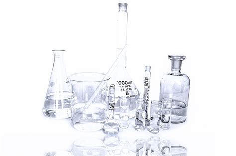 Royalty Free Photo Laboratory Beakers In White Background Pickpik