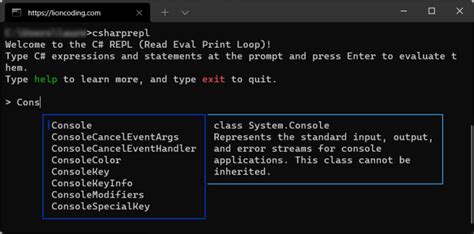 csharprepl the magic command line c repl lioncoding tech blog