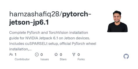 Github Hamzashafiq28pytorch Jetson Jp61 Complete Pytorch And