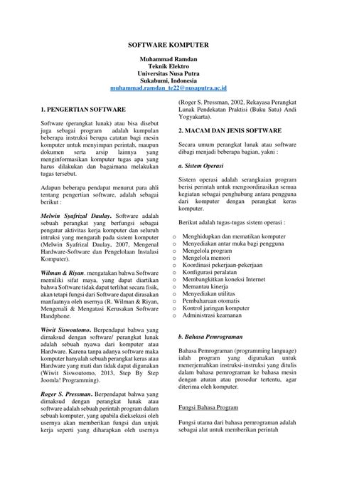 Pdf Software Komputer