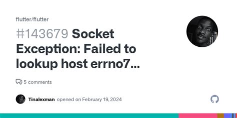 socket exception failed to lookup host errno7 release mode · issue